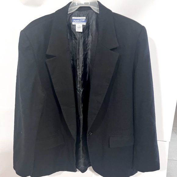 Pendleton | Suits & Blazers | Vintage Pendleton Classic Black Blazer ...